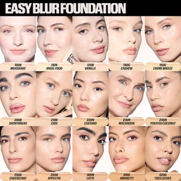 HUDA BEAUTY Easy Blur Natural Airbrush Foundation – Fond de teint ...
